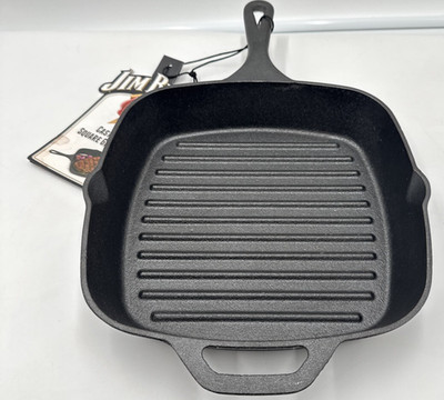 New Jim Beam 10" Cast Iron Square Grill Pan | eBay