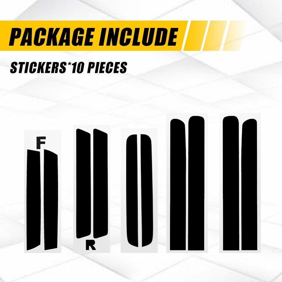 For 2015-2023 Challenger Smoke Tint Out Tail Light & Side Markers Decal ...
