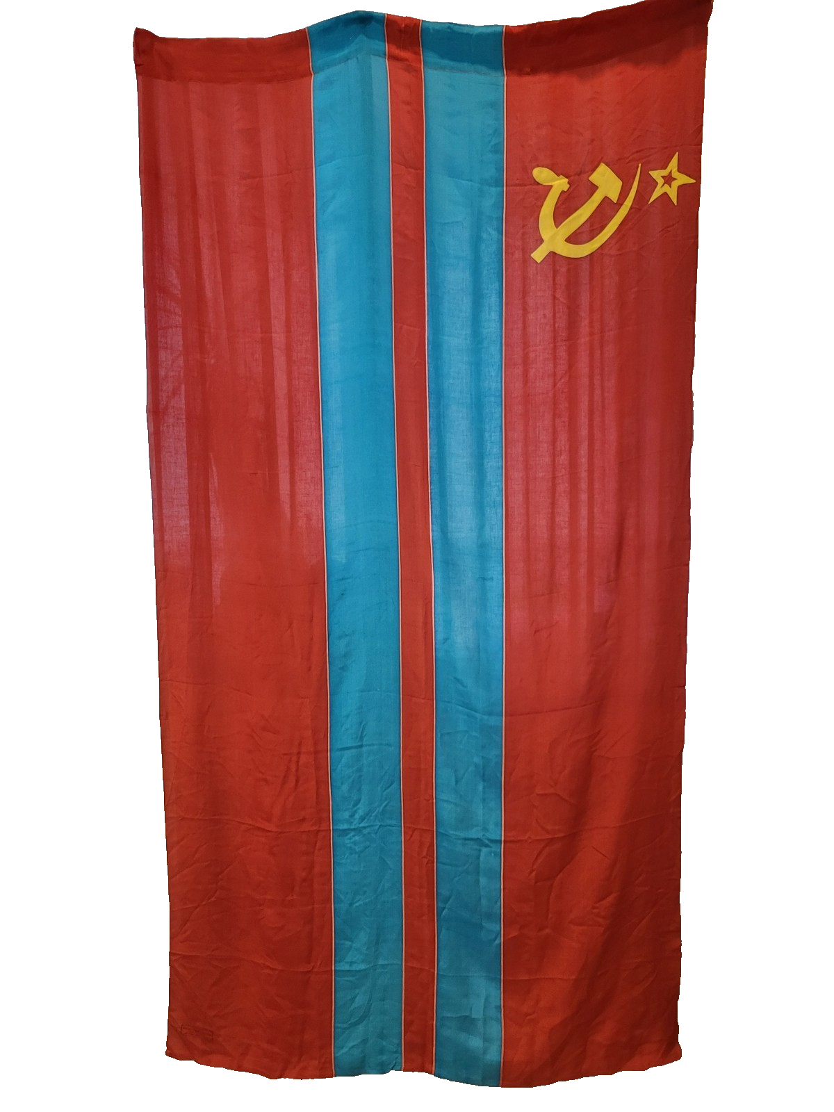 Soviet FLAG Turkmen Soviet Socialist Republic USSR 180x97cm Hammer ...