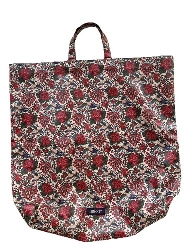 Liberty of London Oil Cloth Tote with Classic Pattern- Bird and Flower ...
