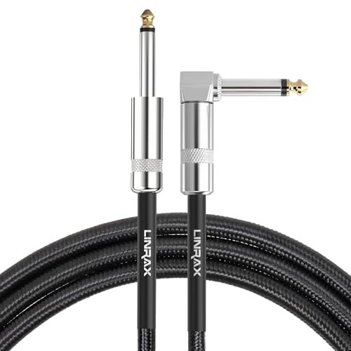 Guitar Cable, 1/4 Inch Guitar Cord Nylon Braided, 10ft Instrument Cable ...