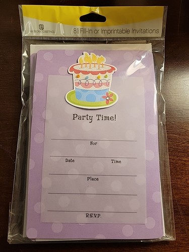 "Party time!" invitations by American greetings - Fill-In or ...