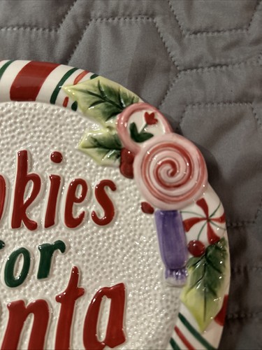 Fitz and Floyd Cookies for Santa 9” Plate Made In China Vintage | eBay