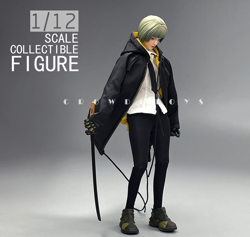 1/12 Scale Clothes Trendy Coat Model for 6" CROWDHTOYS Figure ...
