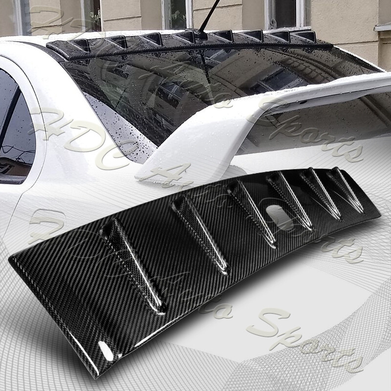 For 08-15 Evolution X Carbon Fiber Vortex Generator Roof Spoiler W ...