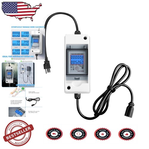 Compact Industrial Power Meter for EV Chargers & Outdoor Generators ...