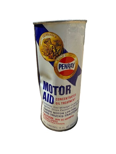 Vintage Penray Motor Aid Oil Treatment Can - Unused, Cars, Trucks ...