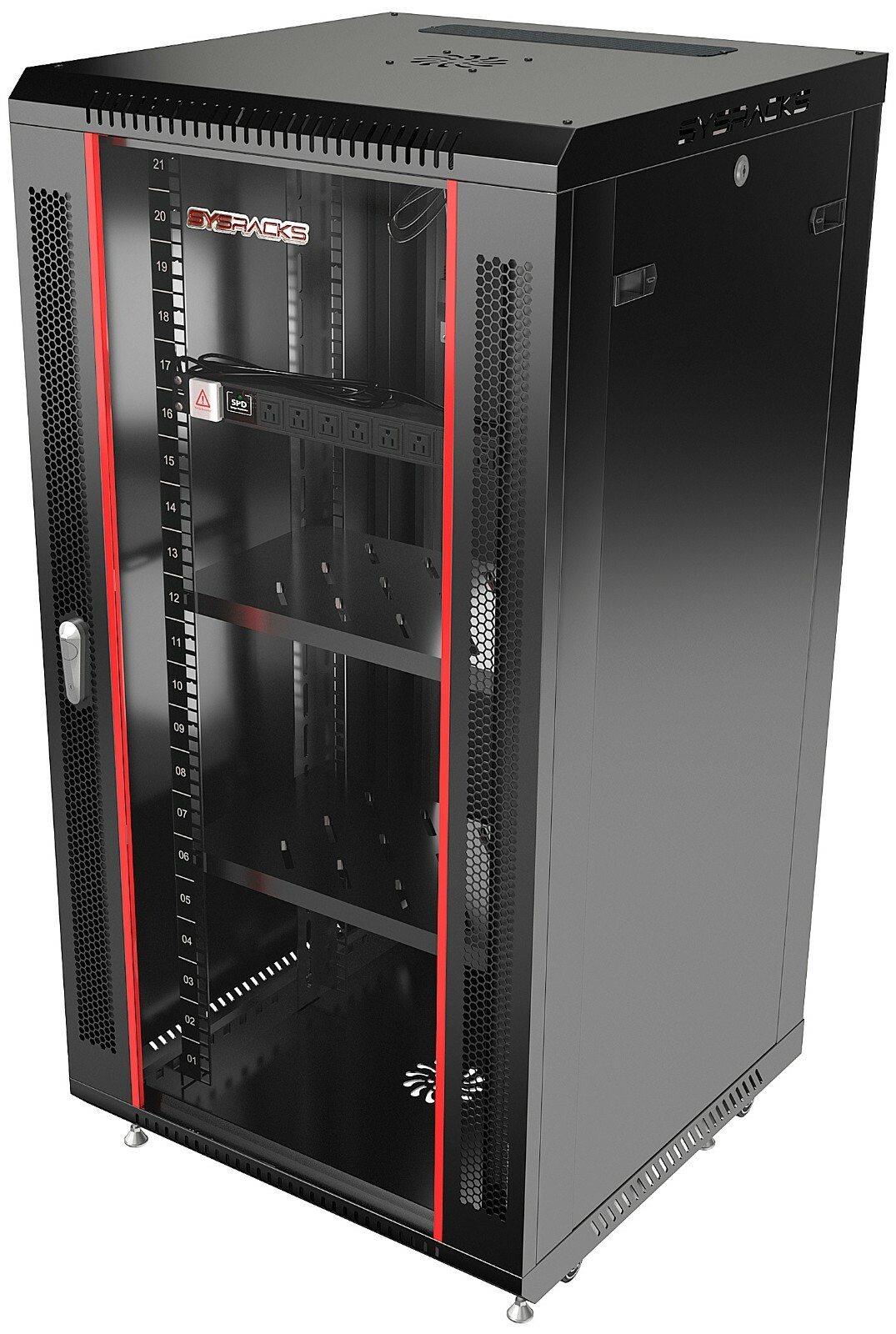 22U Wall Mount Server Rack Locking Network Cabinet Box Data Enclosure