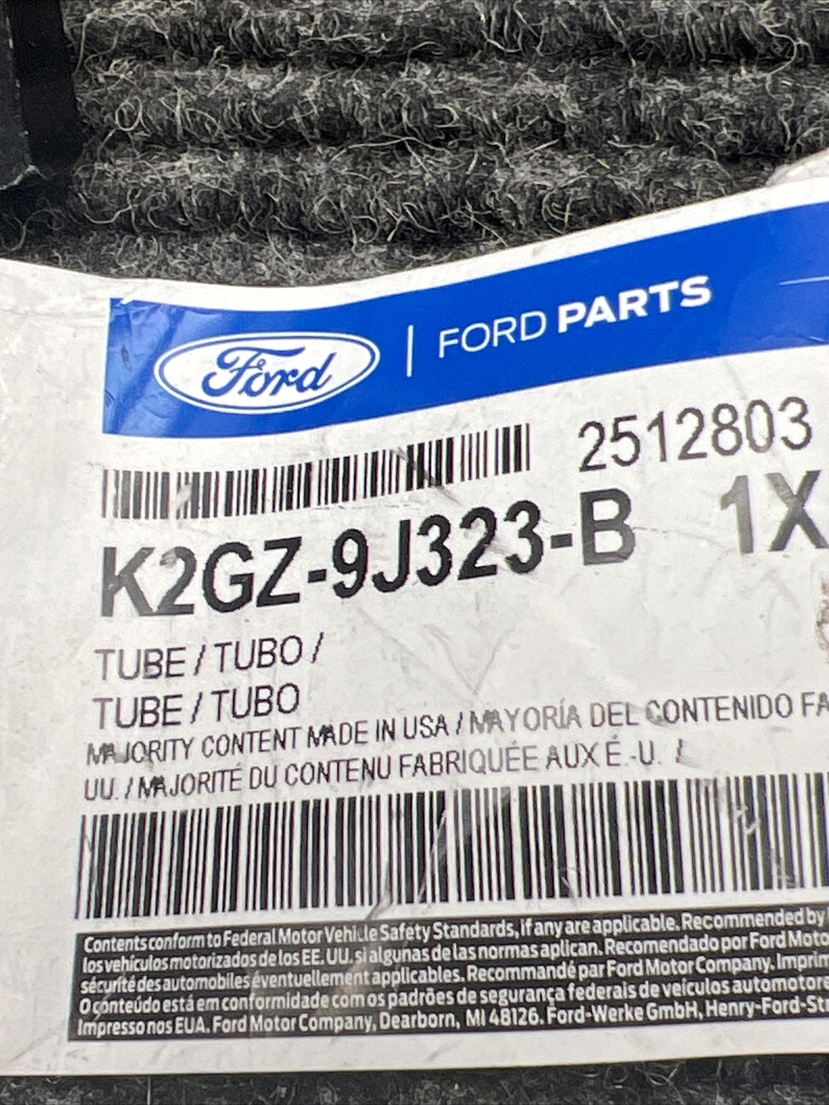 FORD OEM TUBE ASY K2GZ*9J323*B for sale online | eBay