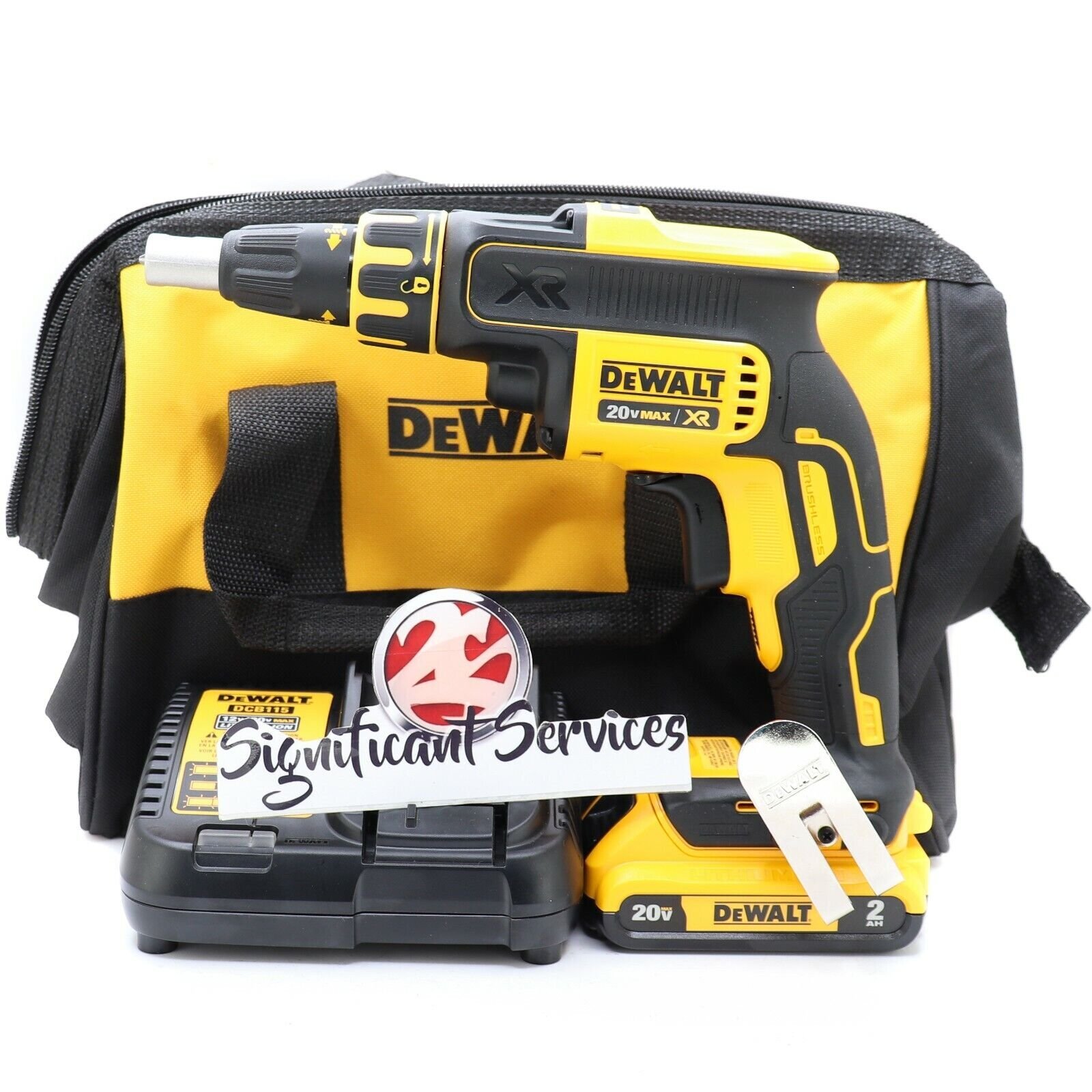 DEWALT DCF620B 20V MAX XR Li-Ion 2.0 Ah Brushless Drywall ScrewGun Kit