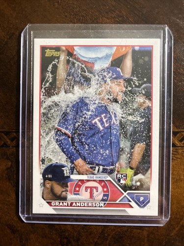 2023 Topps Update GRANT ANDERSON MIRROR IMAGE SSP VARIATION RANGERS RC ...