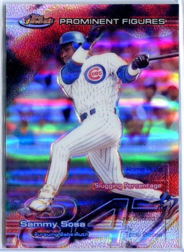 SAMMY SOSA 1999 Topps Finest Baseball Prominent Figures REFRACTOR #PF12 ...