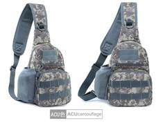 Camo Sling Backpack 11-Inch Digital Military Tactical Bag Hiking ...
