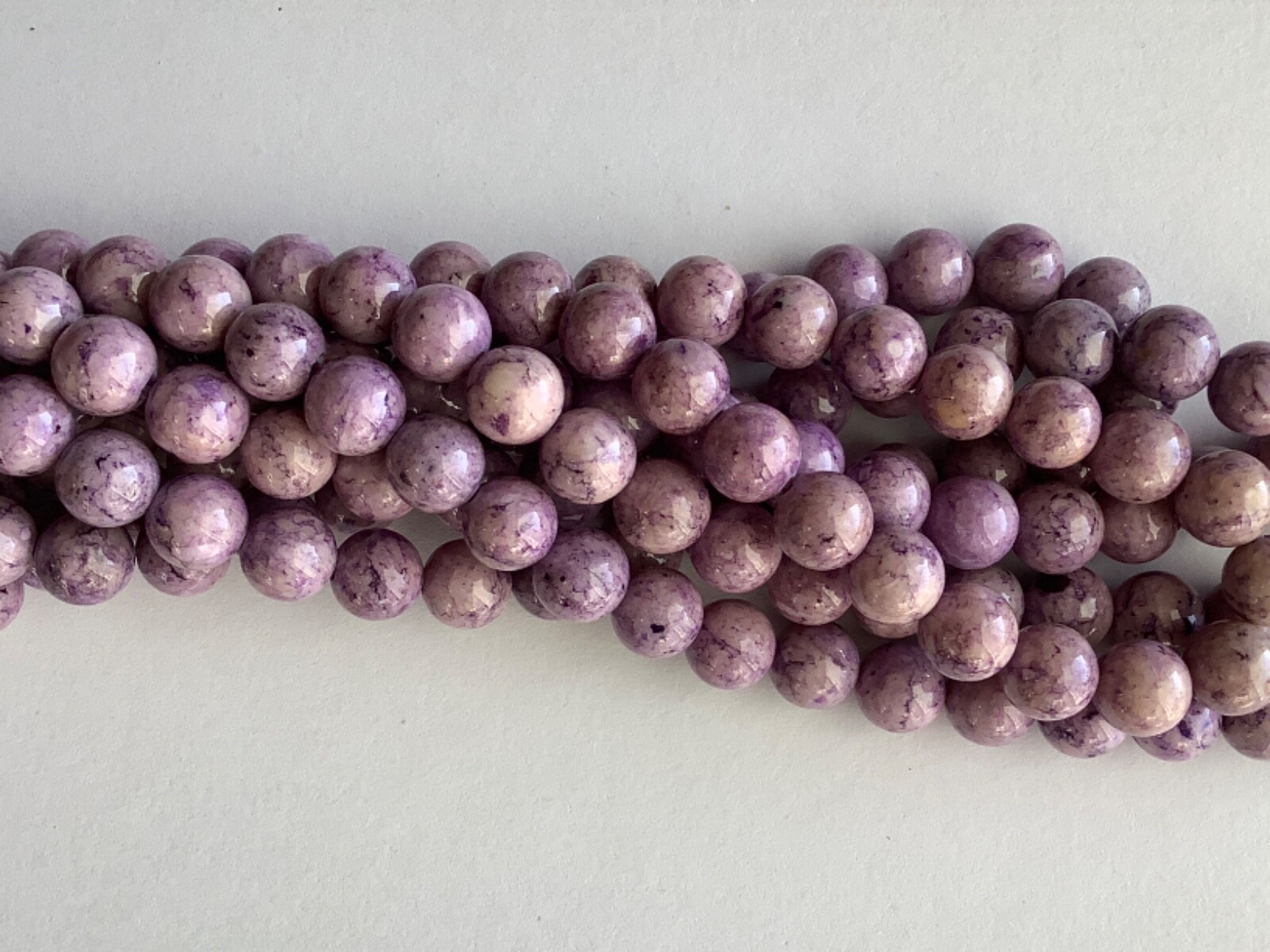 16 INCH STRAND VIOLET RIVERSTONE GEMSTONE BEADS 8MM LIMITED | eBay