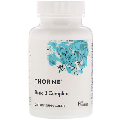 Thorne Research, Basic B Complex, 60 Capsules 693749104032 | eBay