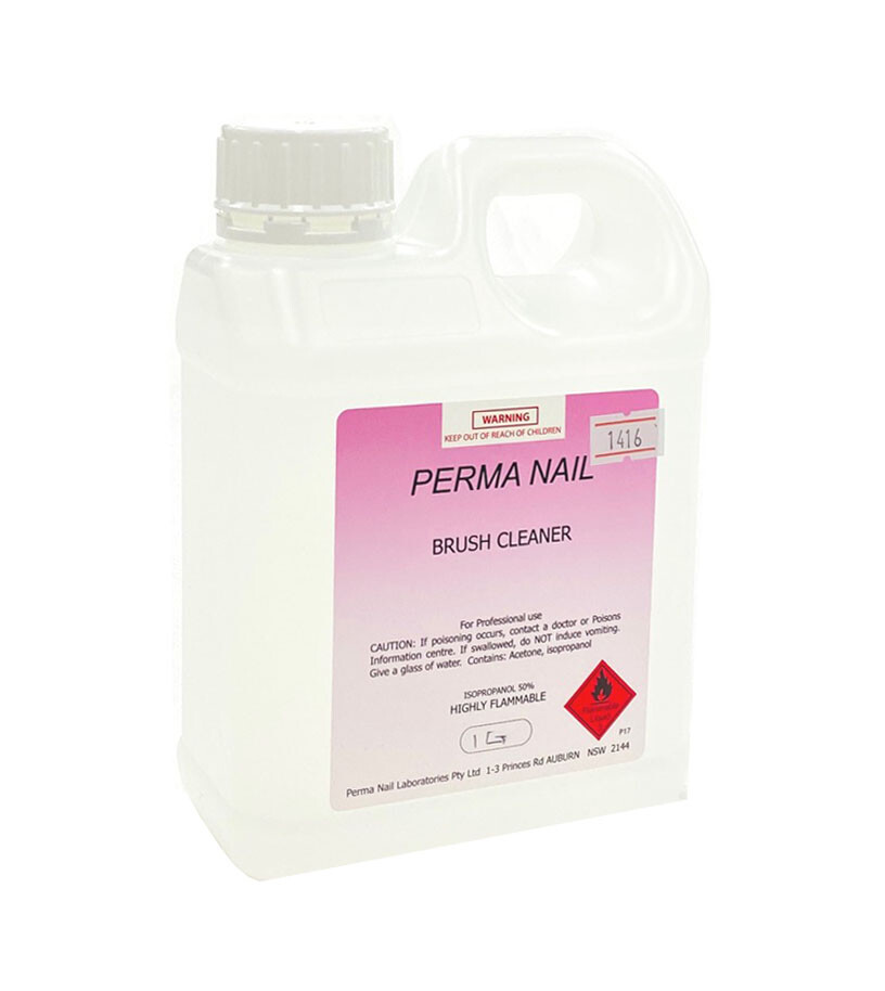 Perma Nail Acrylic or Gel Brush Nail Brush Cleaner Cleans Nail Brush ...