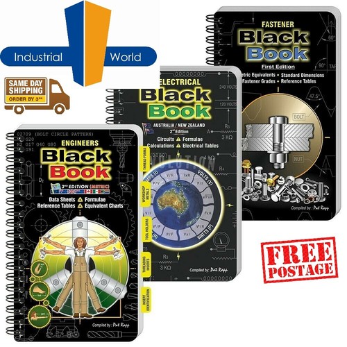 Black Books Combo Pack - Electrical - Engineers - Fasteners -Pat Rapp ...