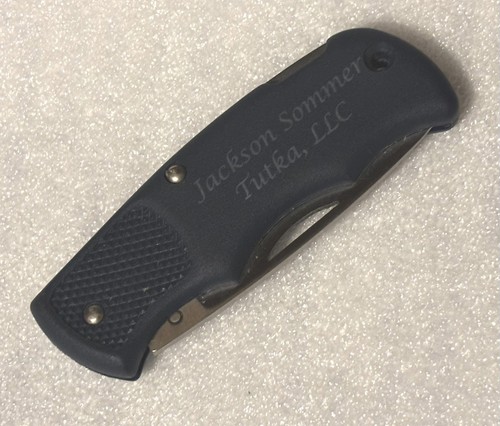 CUTCO Pocket Knife 1886 Plain Edge Blue Handle | eBay