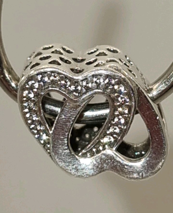 Pandora Sparkling Entwined Hearts 925 Ale Valentine's Gift ️ | eBay UK