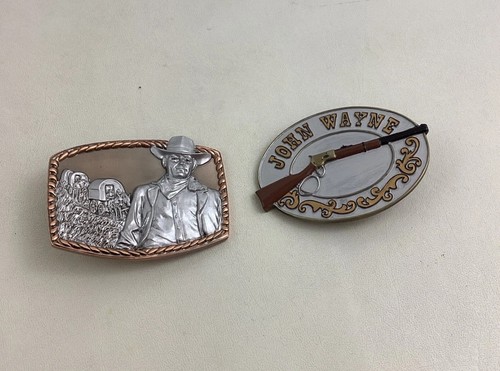 John Wayne Belt Buckle Pins WALL ART Collection Wagon Master And ...