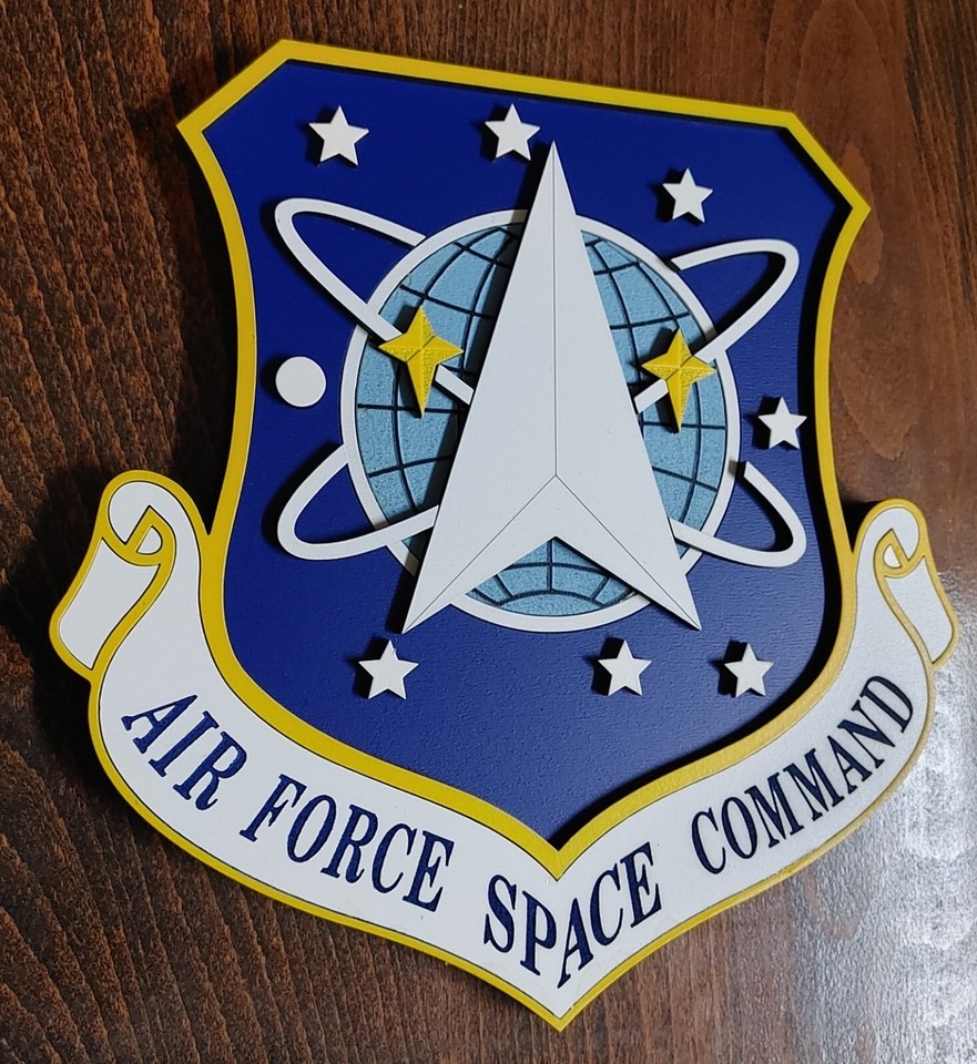 8" US Air Force Space Command Plaque AFSPC Peterson AFB | eBay