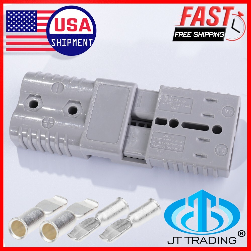 175A Battery Quick Connect Disconnect Jumper Connectors Cable Kit Plug ...