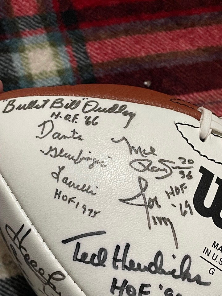 signed football NFL HOF 28 Signatures see photos | eBay