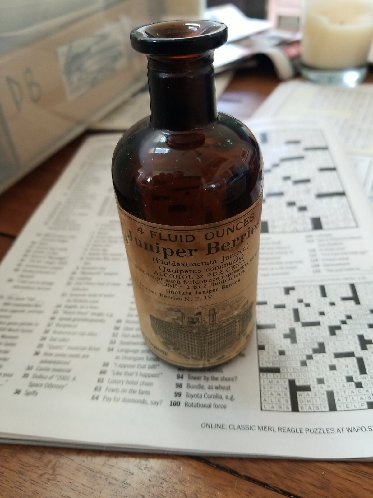 1910s Vintage Sharp & Dohme Amber Glass Bottle Medicine Extract Juniper ...