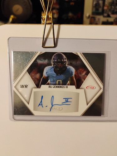 Ali Jennings Autograph Rookie Card 2023 Sage Silver Auto | eBay