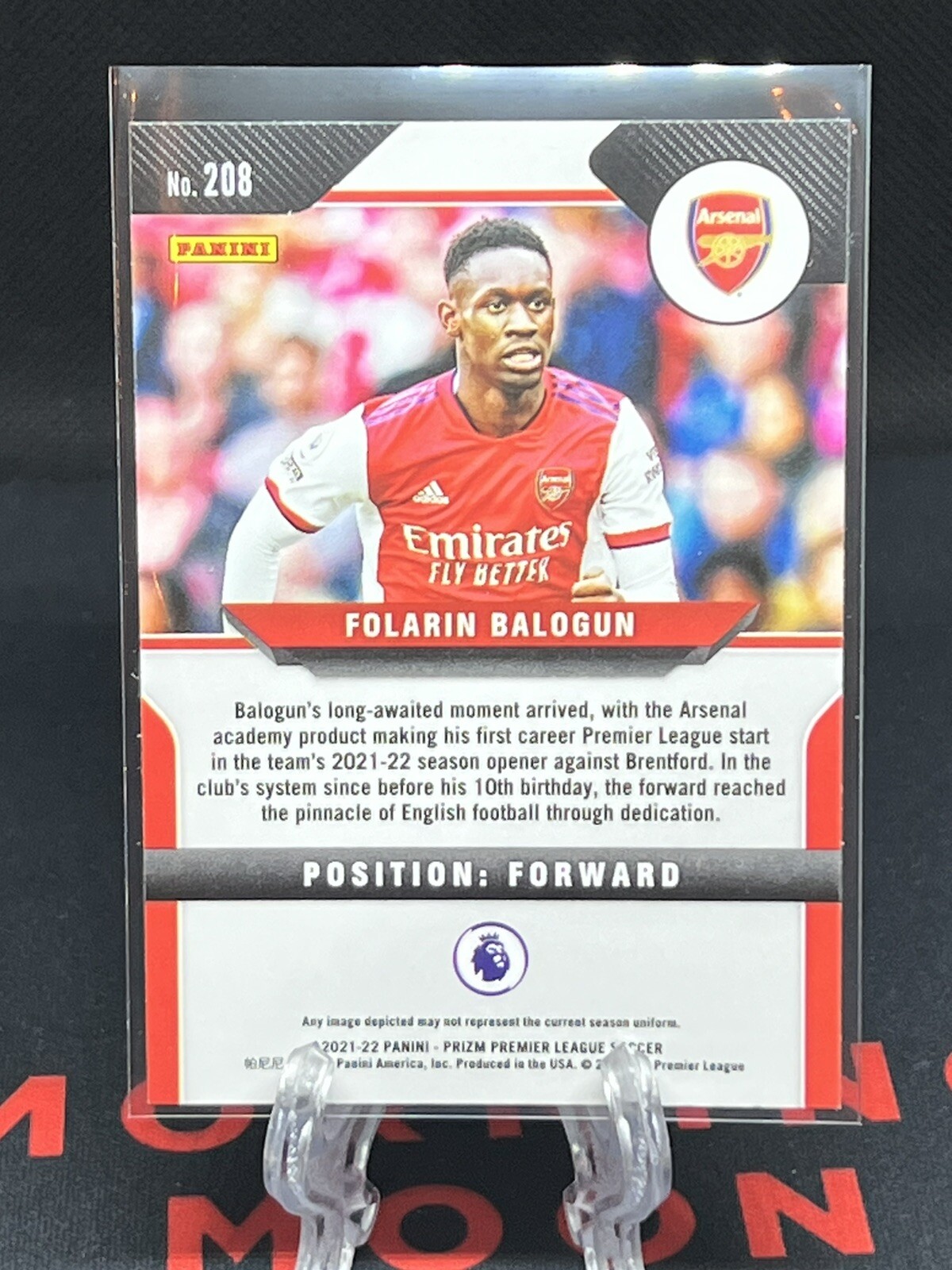 2021-22 Panini Prizm EPL FOLARIN BALOGUN Arsenal RC Rookie #208 | eBay