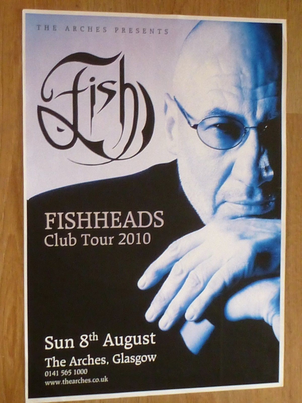 Fish (Marillion) concert poster - Glasgow 2010 band show tour - gig ...