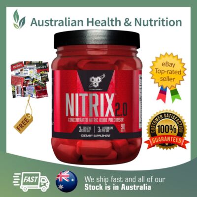BSN NITRIX 2.0 90 TABLETS + FREE SAME DAY SHIPPING & SAMPLE | eBay ...