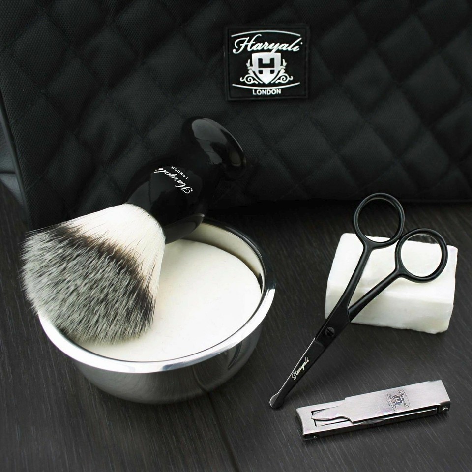 Luxury Complete Traditional Wet Shaving Kit with Safety Razor and Shave ...