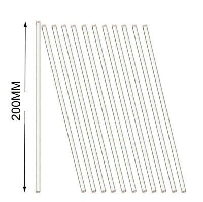 12 Pack Glass Stirring Rods 8" Length for Science Education, Lab and ...