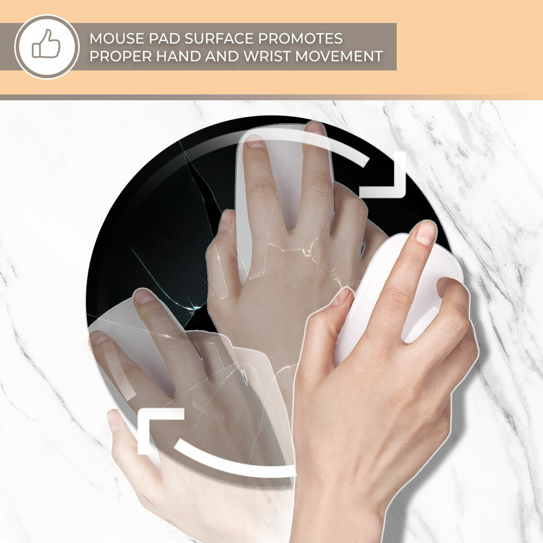 Round Mouse Mat - Cool Smashed Broken Glass Office Gift #3140 | eBay