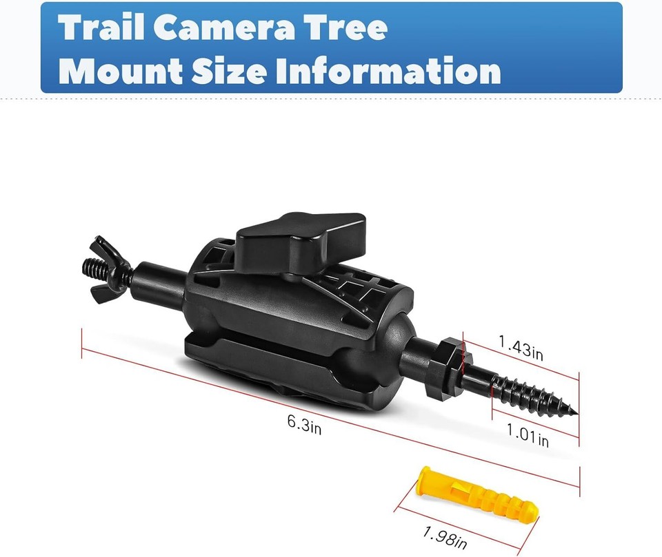 2 Pack Premium TACTACAM Trail Camera Tree Mount Bracket Holder with ...