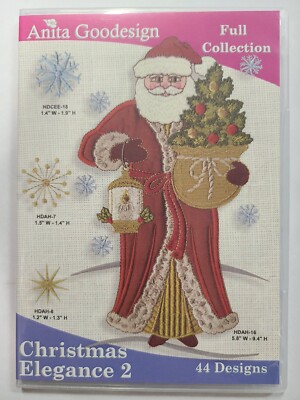NEW Anita Goodesign Full Collection - Christmas Elegance 2 - 44 Designs ...
