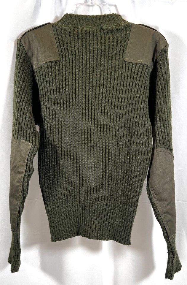 New USMC Woolly Pully Wool Military Service Sweater OD Green Size 38 | eBay