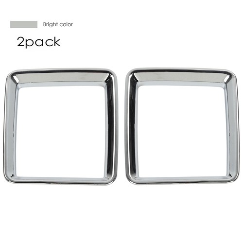 2x Chrome Rear Tail Light Protector Guard Decor Trim Ring for Jeep ...