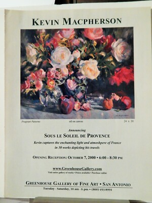 KEVIN MACPHERSON / JOHN W MCCOY ART PIECES ORIG VTG 2000 ADVERTISEMENT ...