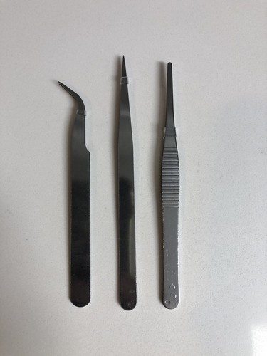 3 Piece Model Tweezer Jeweler Hobby Craft Pick-up Tool Set - FREE USPS ...