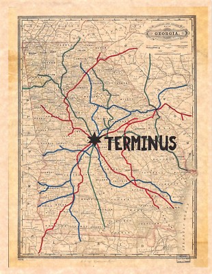 The Walking Dead Map To Terminus (COLOR) Flyer/Poster Prop/Replica ...