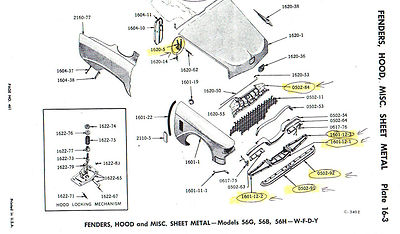 1956 Studebaker parts front end parts SEE PICTURE - YOU Choose | eBay