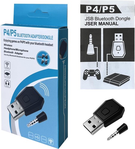 Bluetooth Transmitter Wireless Receiver For PS4 PS5 PC USB Dongle Audio ...