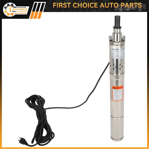 1" 220V/60Hz 1Hp Screw Pump Submersible Water Deep Well Pump Stainless ...