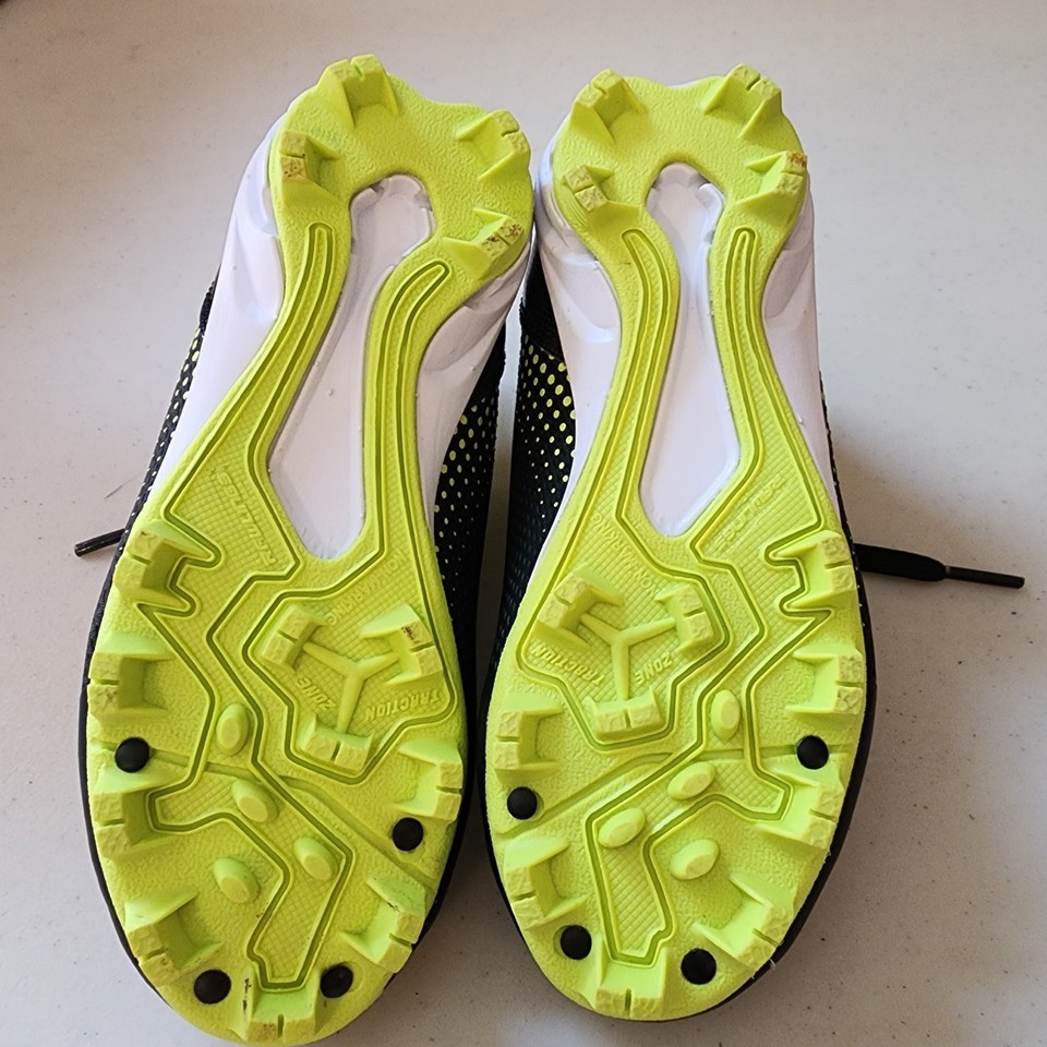 Rawlings Little Boys Football Soccer Cleats Shoes Black/Lime Green Size ...