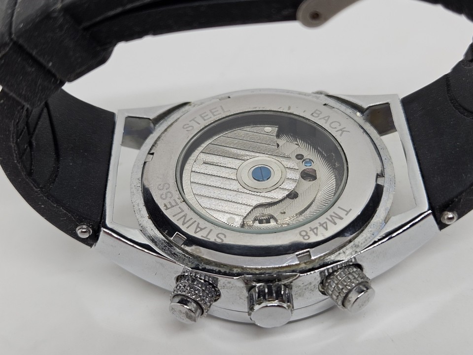 JARAGAR TM448 Cobalt Blue Chronograph 'Tourbillion Design' Automatic ...