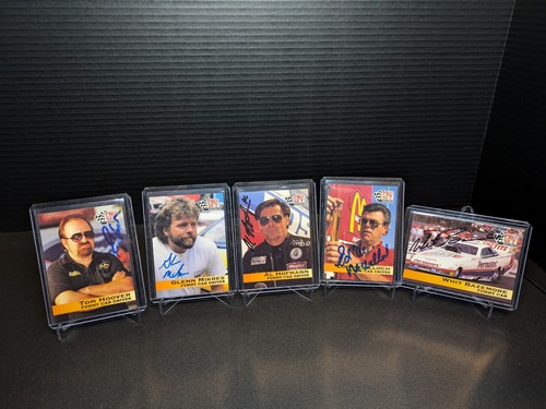 Lot of 6 NHRA Autographed 1992 Pro set Cards John Force Al Hoffman ...