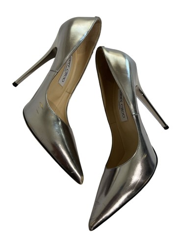 Jimmy Choo ANOUK 120 Mirror Pumps in Silver | eBay