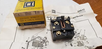 Square D 9999 F-11 electrical interlock size 4 type f series c new ...